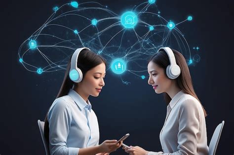 Premium Photo Telepathic Communication Hub Connect Minds For Seamless