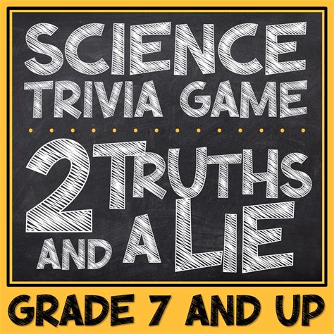 Secondary Science Game Two Truths And A Lie Flying Colors Science