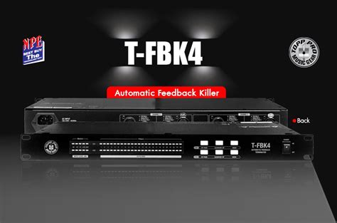 Topp Pro T Fbk4 อุปกรณ์ป้องกันการหอน