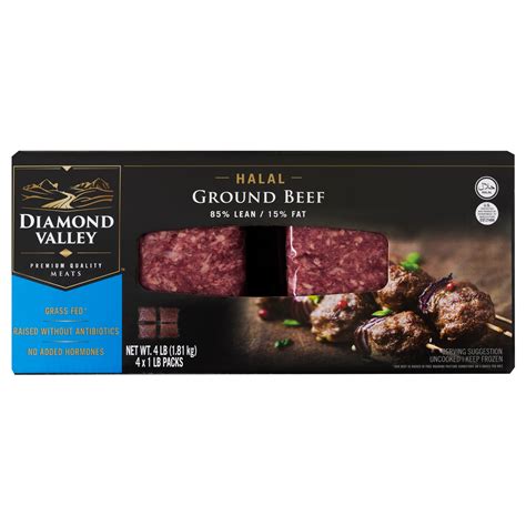 Diamond Valley Halal Grass Fed Ground Beef 8515 4 Lbs 1997 At Costco