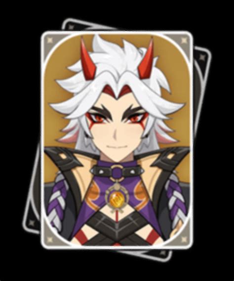 Bravery First Leader Genshin Impact Itto Arataki Card Cool Ts