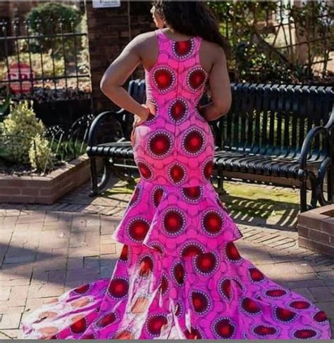 African Mermaid Dressmermaid Dressafrican Floor Length Etsy