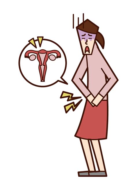 자궁 질환 여성 그림 무료 일러스트 소재집 Kukukeke