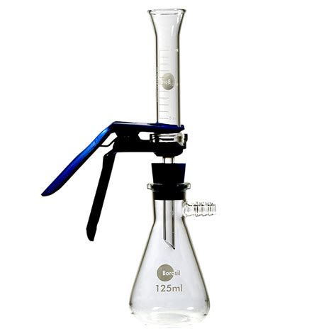 Glass Filter Holder Assembly 25mm Dia Filtration Base 125ml Flask