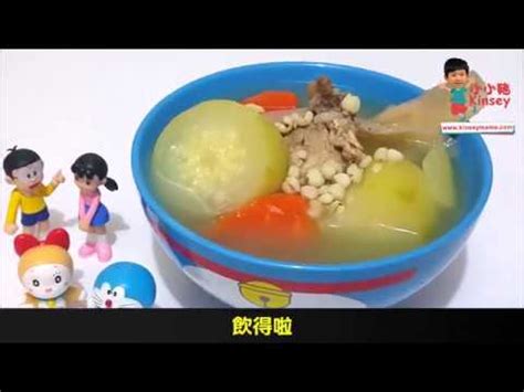 小小豬湯水篇 節瓜淮山薏米豬骨湯 YouTube