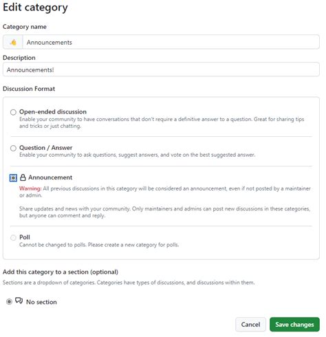FYI Announcement Discussions Switched To Announcement Format Issue