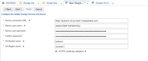 IBM FileNet Creating Amazon S Advanced Storage Area In FileNet P JustECM