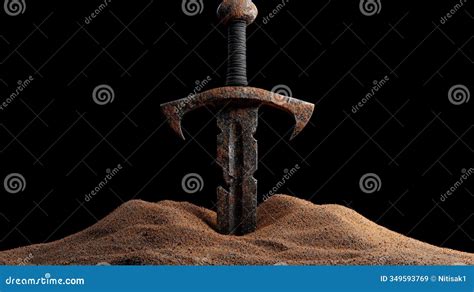 Rusty Sword Royalty Free Cartoon 12027971