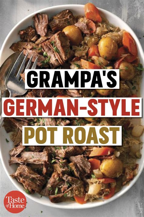 Grampas German Style Pot Roast Recipe