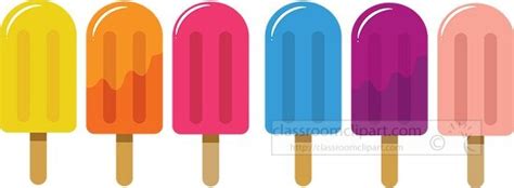 Popsicle Ice Cream Clipart Cartoon