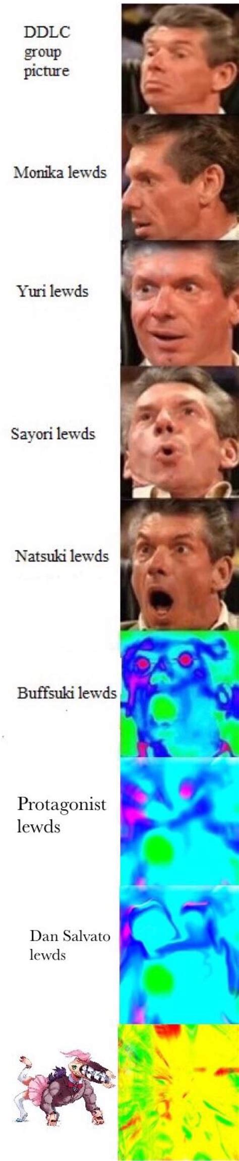Findthatmeme Meme Ddlc Group Picture Monika Lewds Yuri Lewds Sayori