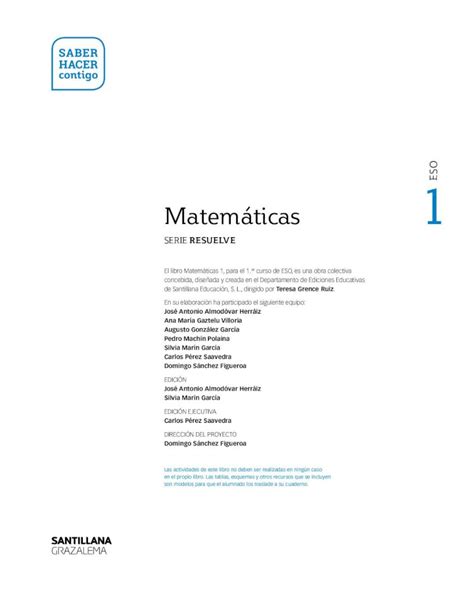 Pdf Eso Matemáticas 1 Santillana1 Divisibilidad 30 2 Múltiplos