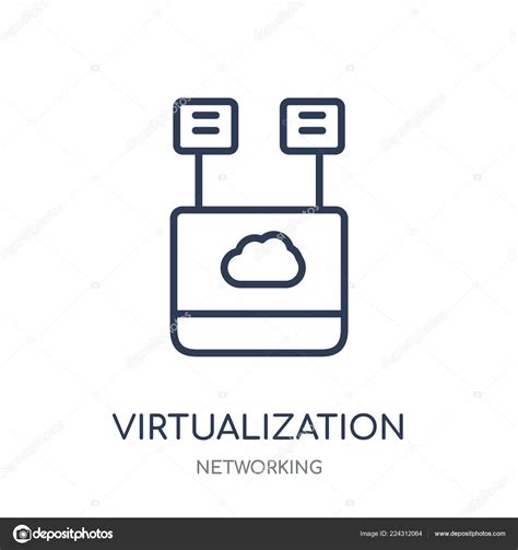 Virtualization Icon Virtualization Linear Symbol Design Networking Collection Simple Outline