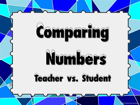 Comparing Numbers Teacher Vs Babe Game Teacher Gameroom