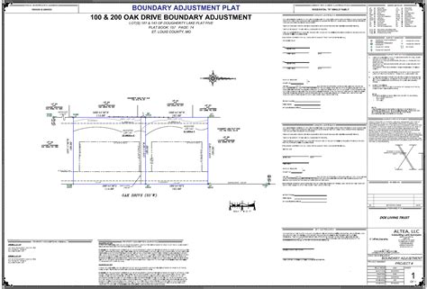 Boundary Adjustment Plats ALTEA LAND SURVEYORS