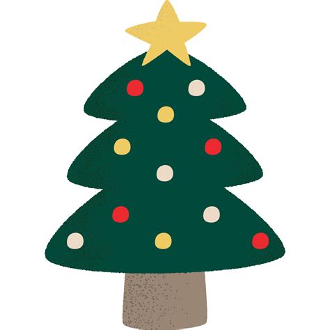 クリスマスツリー（飾り付き） ｜ 商用可・フリー素材｜イラスト素材倉庫｜コミュノグラフ