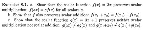 Solved Exercise A Show That The Scalar Function Chegg