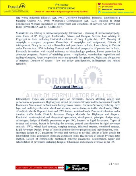 7th Semester Civil Engineering Bihar Engineering University Syllabuspdf