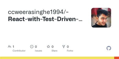 Github Ccweerasinghe1994 React With Test Driven Development