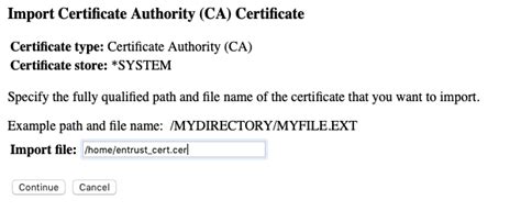 Installing SSL Certificate Authorities On IBM I Midrange Dynamics Wiki