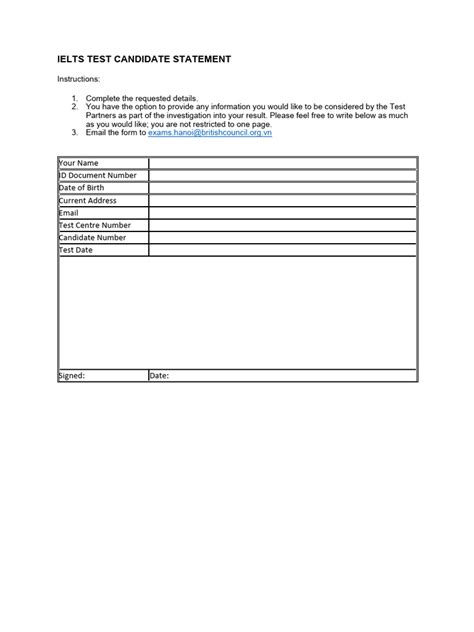 Candidate Statement Pdf