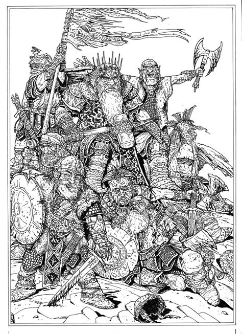Dwarves Last Stand Artist Russ Nicholson Artist Last Stand