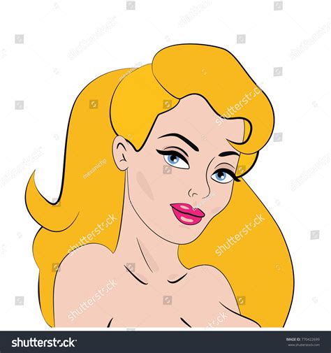 Pop Art Sexy Woman Pin Girl Stock Vector Royalty Free 770422699
