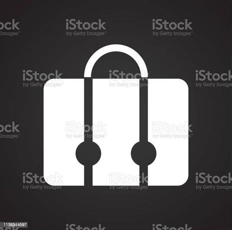 그래픽 및 웹 디자인에 대 한 배경에서 케이스 아이콘입니다 간단한 벡터 기호입니다 웹 사이트 버튼 또는 모바일 앱에 대 한
