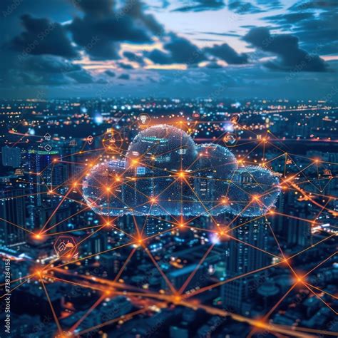 Cloud Computing Merging With Ai Global Network Data Centers Sky High Servers Stock