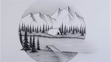 Simple Pencil Sketches Of Nature