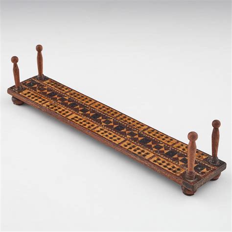 Mid 19th Century Tunbridge Ware Cribbage Board
