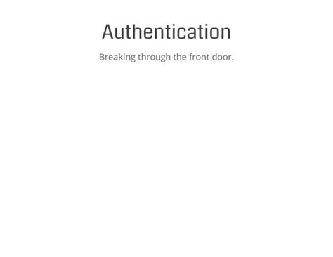 Web Application Security 101 06 Authentication Ppt
