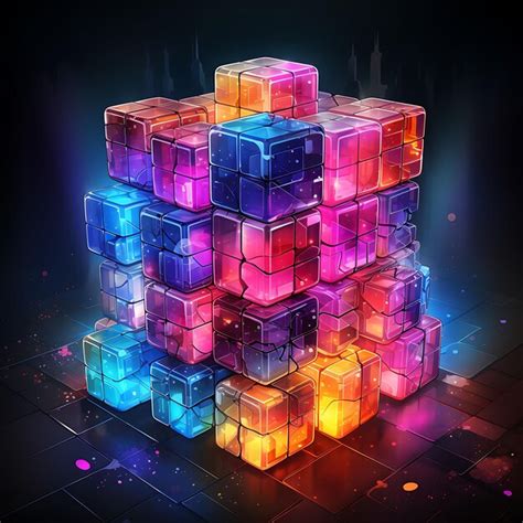 Premium Ai Image Cube Conundrum Pop Up Ui Spatial Manipulation Themed