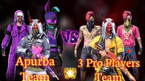3vs3 Mobile Custom Video Garena Free Fire Apurba Gaming Youtube