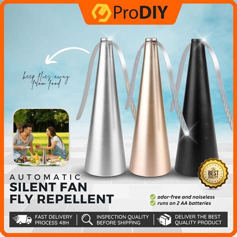 Fly Repellent Fan Kipas Halau Lalat Repellent Silent Fly Fan Automatic