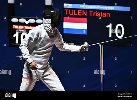 Krakow Poland 27 June Tristan Tulen Of Netherlands During Fencing