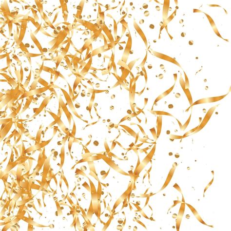 Premium Vector Gold Confetti Background