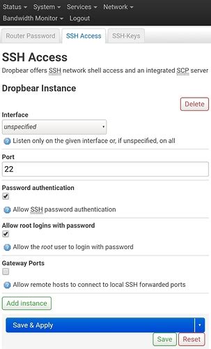 Cant Ssh To Router Missing Etcconfigdropbear Installing And