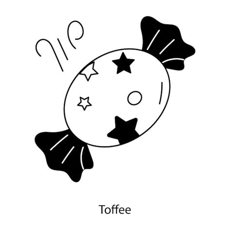 Premium Vector Heres A Doodle Icon Of Toffee Wrapper