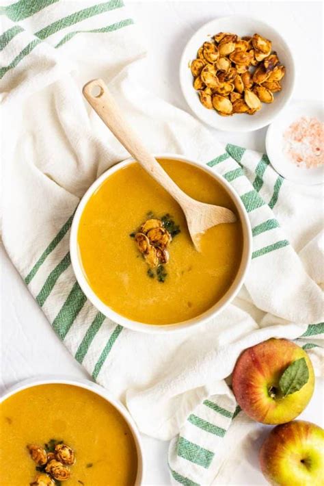 Butternut Squash Soup With Apple Vegan