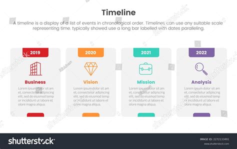 Timeline Set Point Infographic Big Box Stock Vector Royalty Free Shutterstock