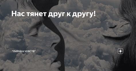 Нас тянет друг к другу Лирика Чувств Дзен