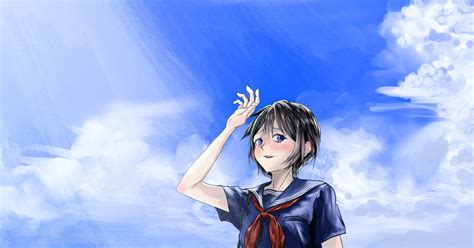 イラスト練習 あっついねー みつのイラスト Pixiv