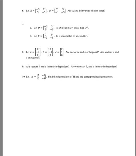 Solved Linear Algebra A What Is The Dimension Of The Chegg