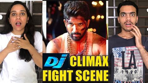 DJ Climax Action Scene Allu Arjun Fight Pakistani Reaction YouTube