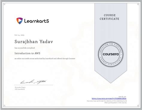 Coursera Learnkarts Aws Cloudcomputing Coursera Learningjourney