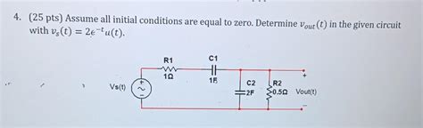 Solved 4 25 Pts Assume All Initial Conditions Are Equal Chegg