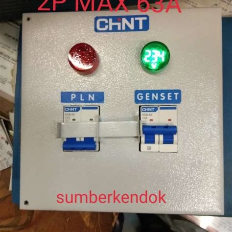 Promo Chint Panel Interlock 2p 63a With Volt Pilot Cos Pln Genset