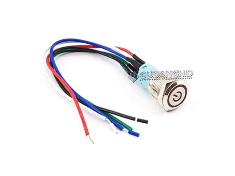 Jual Saklar Led Stainless Tombol On Off Push Button Metal Universal