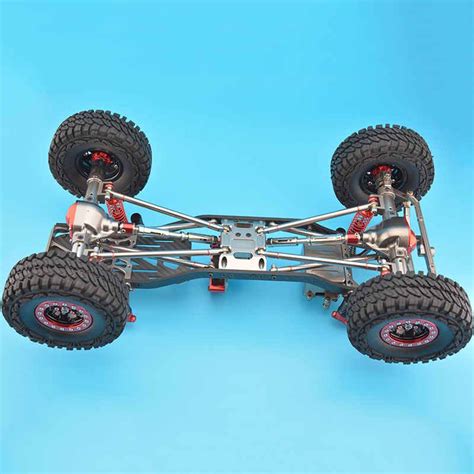 Rc Cnc Alloy Scx Chassis Carbon Frame Scale Wd Rock Crawler